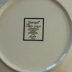 Sango Larry Laslo | Dining | 7 Sango The Larry Laslo Calligraphy ...